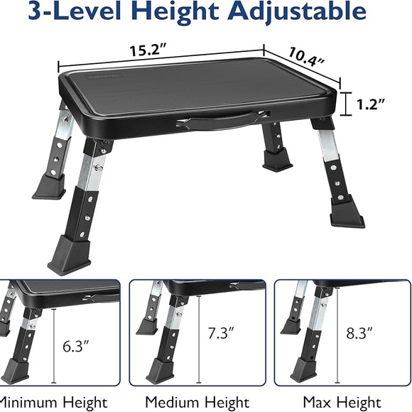 Storage & Organization | Bontec 3tier Adjustable Height Folding Single ...